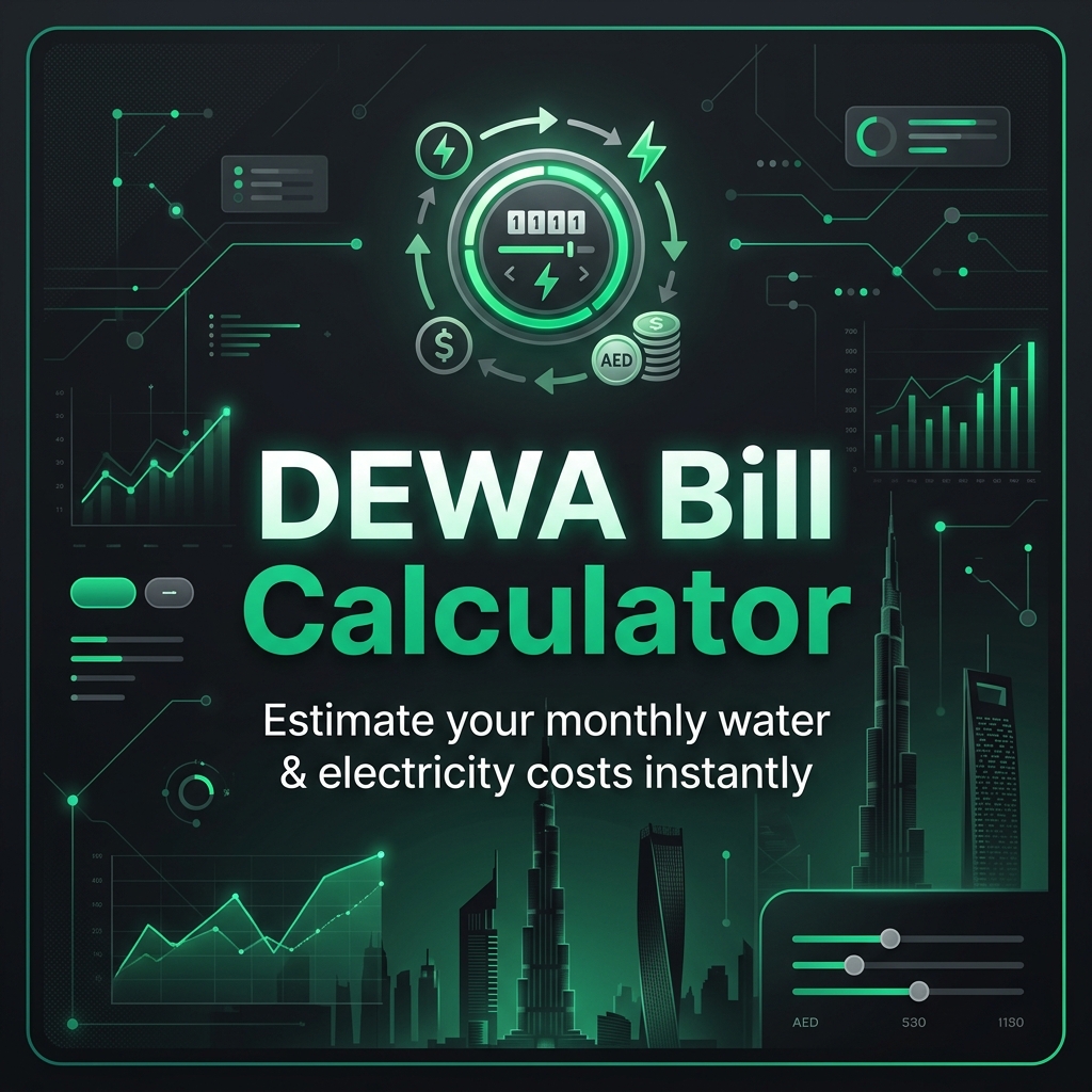DEWA Bill Calculator 2026 | Dubai Electricity & Water