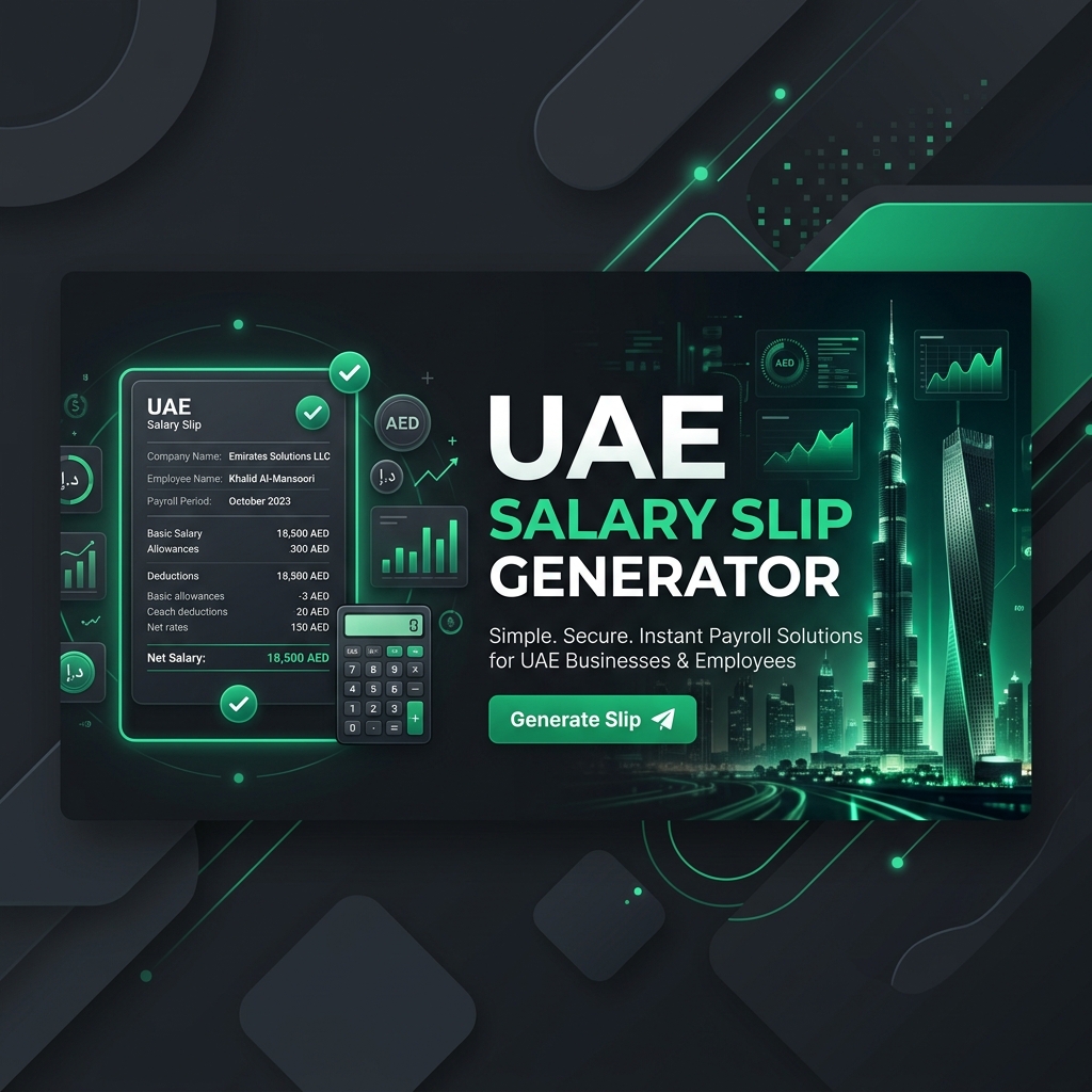 UAE Salary Slip Generator 2026 | Free Payslip Creator