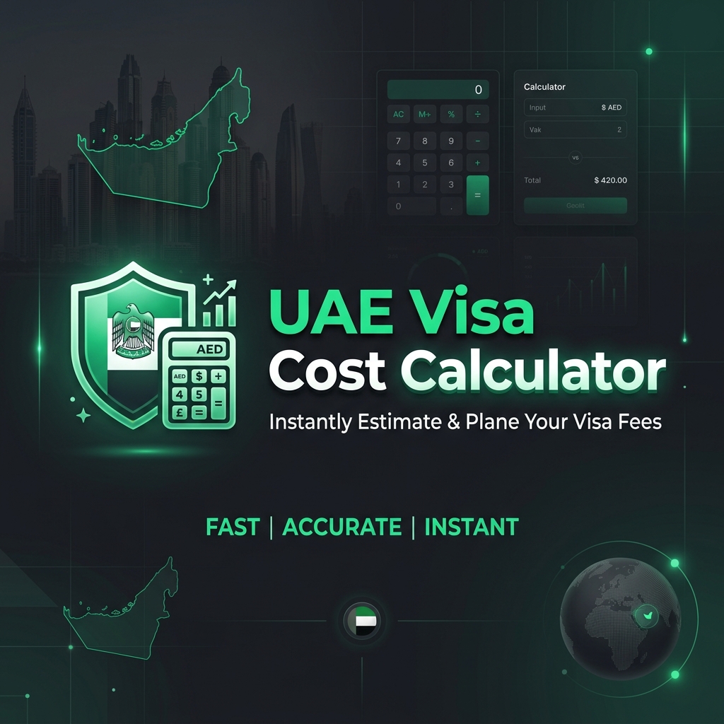 UAE Visa Cost Calculator 2026 | Employment & Visit Fees